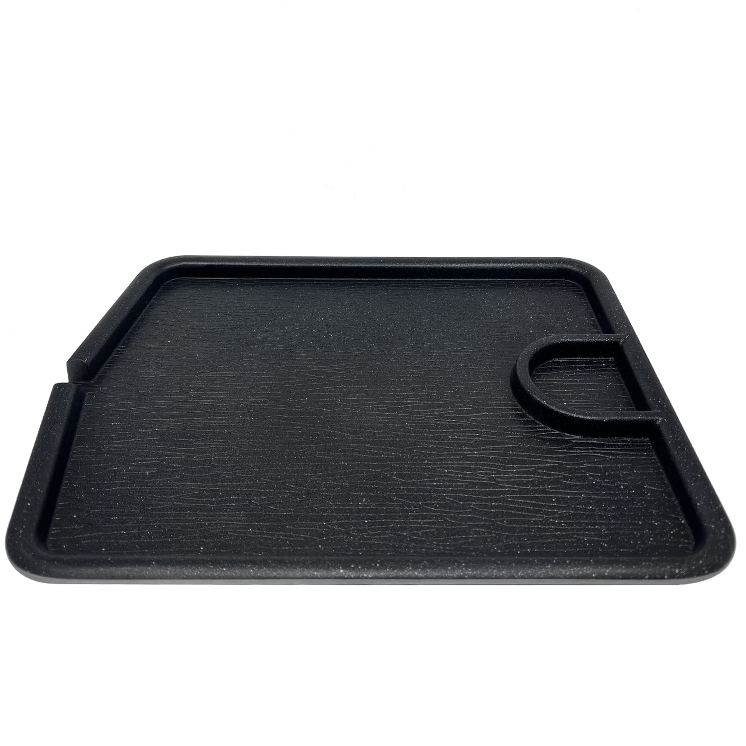Eutuxia Stovetop Korean BBQ Grill Pan, 15.6", Leaf Surface Non-stick Smokeless Scratch-Resistant, Cast Iron Style Aluminum, For Vegetable Egg Pork Beef Meat Garlic Cheese Kimchi Made in Korea, KBBQ.