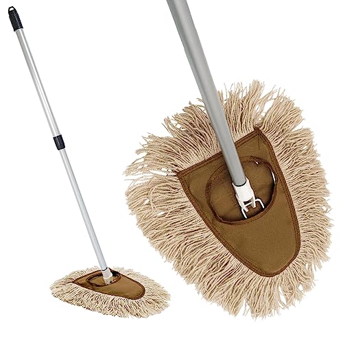 Stanley Home Products Washable Nylon Dry Mop - Removes Dust and Dirt from Surfaces and Hard to Reach Areas (Complete Mop)