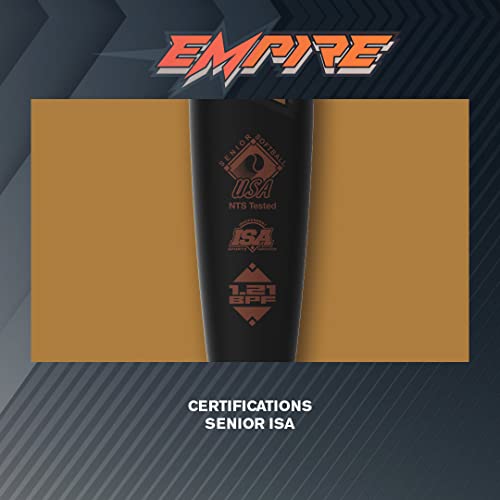 Easton Empire Dennis Rulli Slowpitch Softball Bat, Balanced, 13.75 in Barrel, Senior (SSUSA) & ISA, 34in x 25.5oz