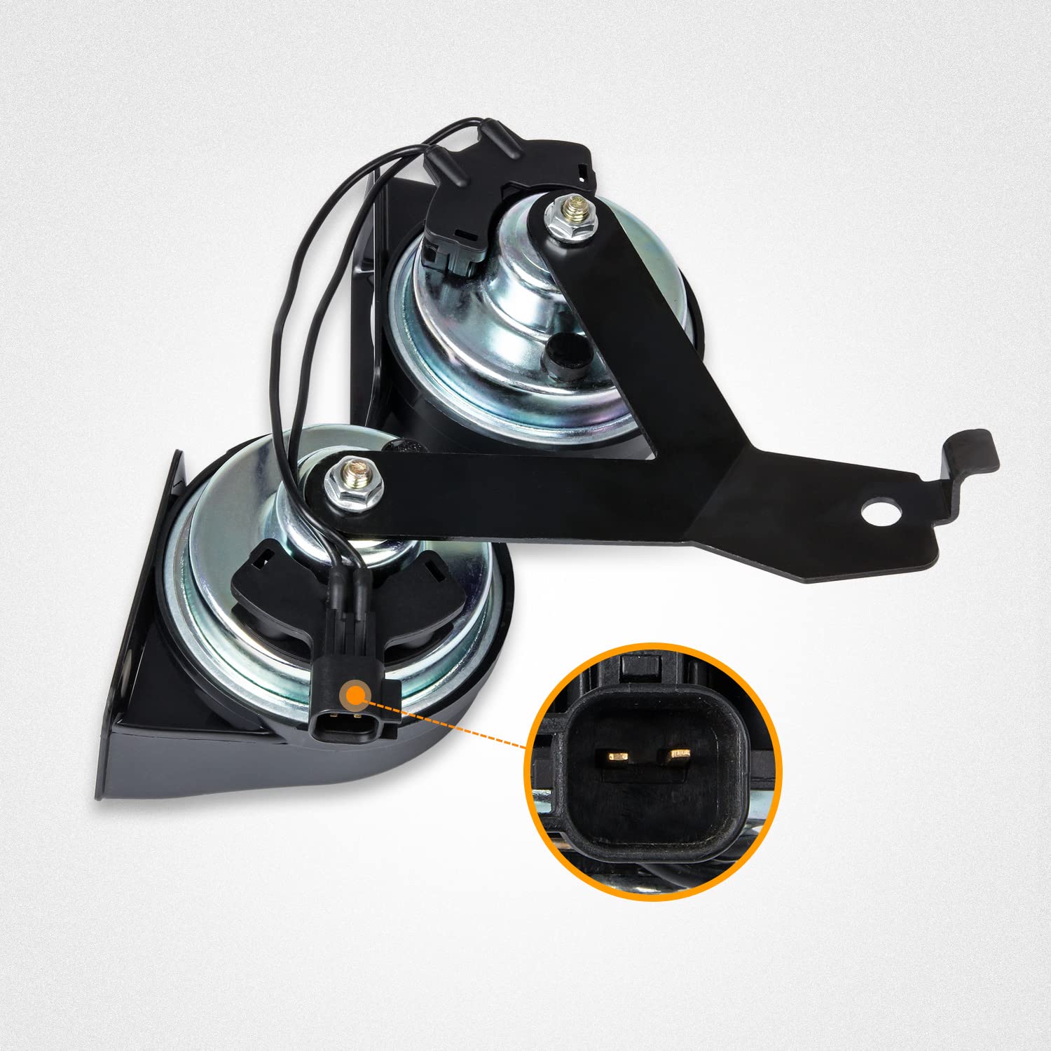 F150 Horn Kit Horn Assembly Compatible with Ford F-150 2009-2014 Replace 9L3Z-13832-A, 9L3Z13832A (Vehicle Horn)