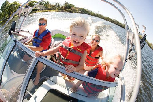 STEARNS Youth Boating Vest (50 pounds),Red