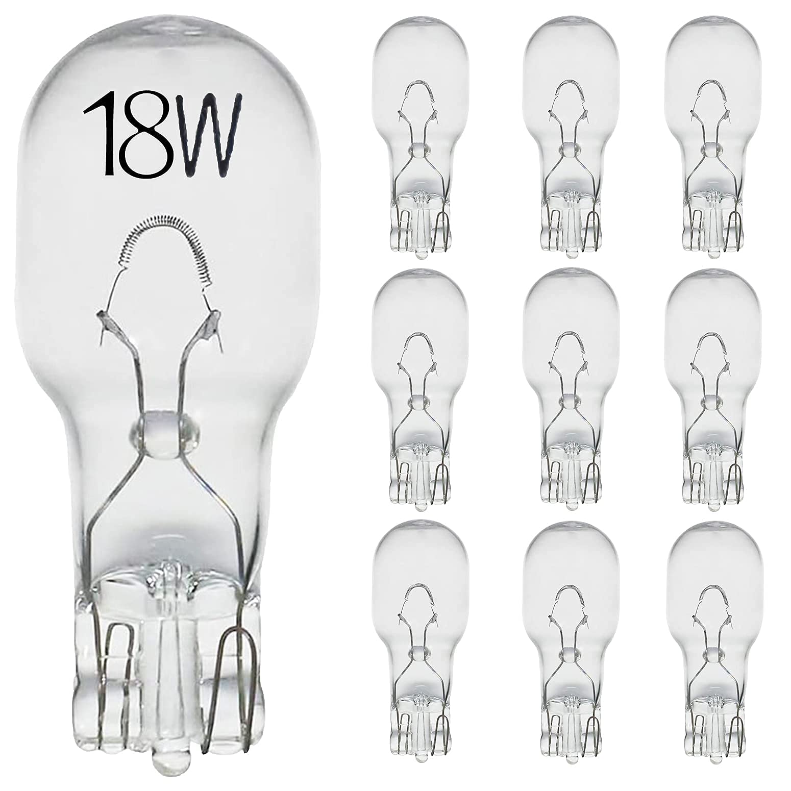 Diximus - 12 Volt 18 Watt Low Voltage T5 T10 Landscape Bulb - Landscape Light Bulbs - Low Voltage Landscape Light Bulbs Incandescent - 10 Pack