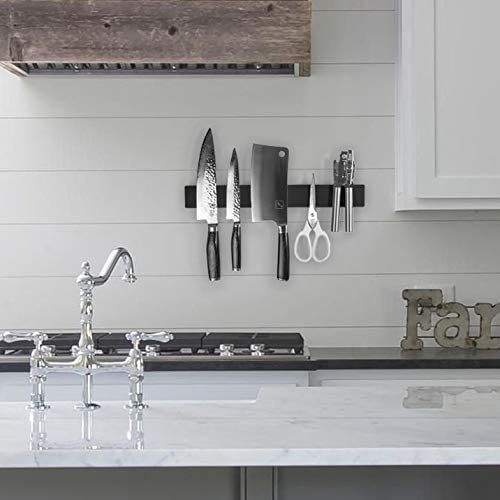 US Craft Brands Powerful Magnetic Knife Storage Strip 16in - Mirror Finish Knife Magnet Bar Modern Styled Stainless Stylish Knife Storage - Professional Multipurpose Use Kitchen Storage (Rose Gold)