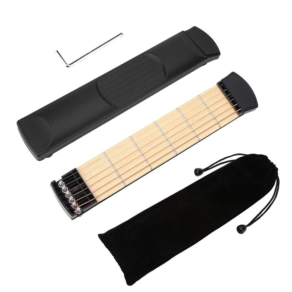 Diydeg Lightweight Convenient Portable Guitar, 6 Fret Guitar, for Professional Guitarist for Guitar Beginners
