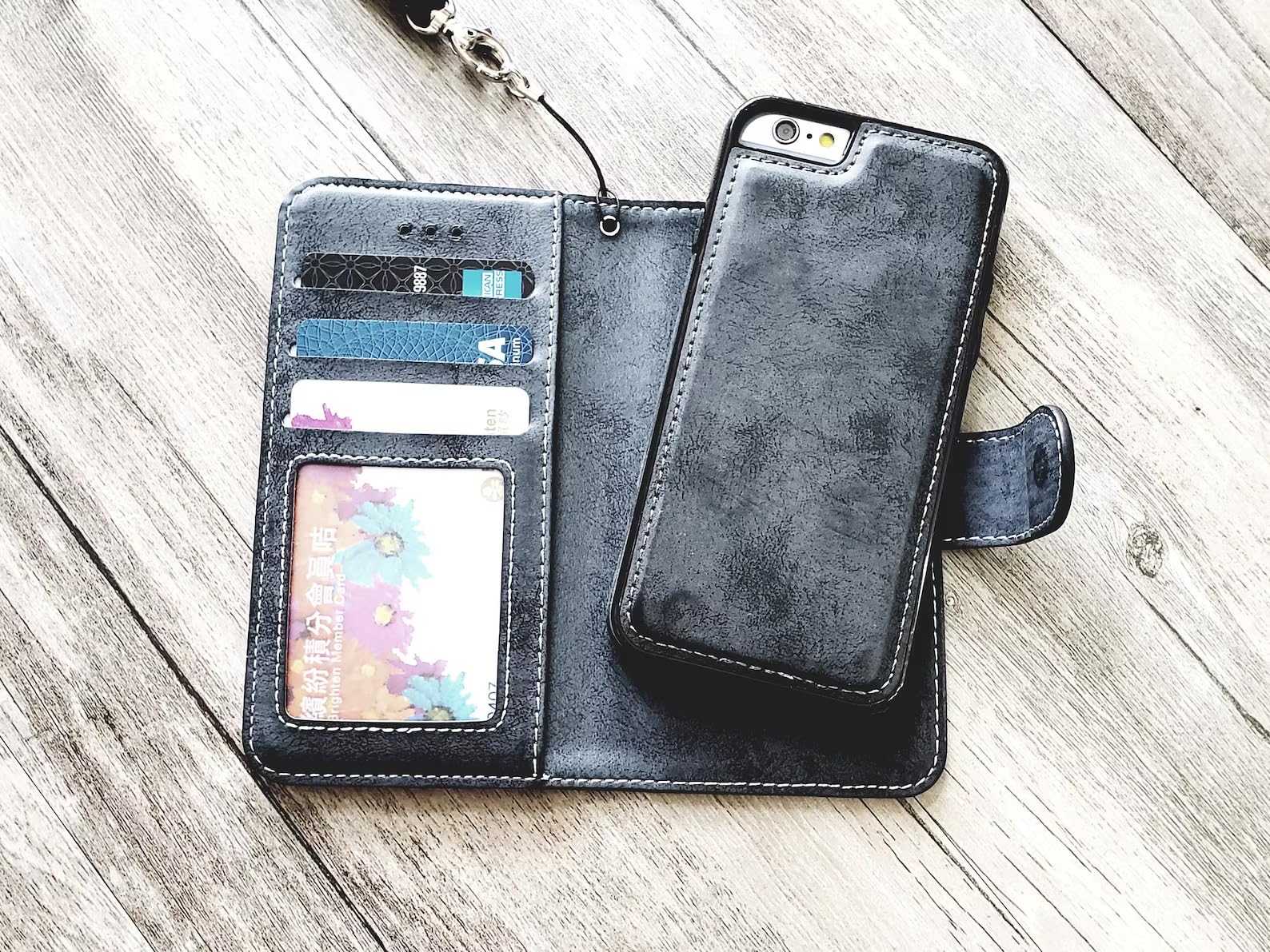 Dragonfly phone leather wallet removable case for iPhone X XS XR 11 12 13 14 Pro Max Galaxy S23 S22 S21 S20 Ultra Note 20 10 Plus Mn1301