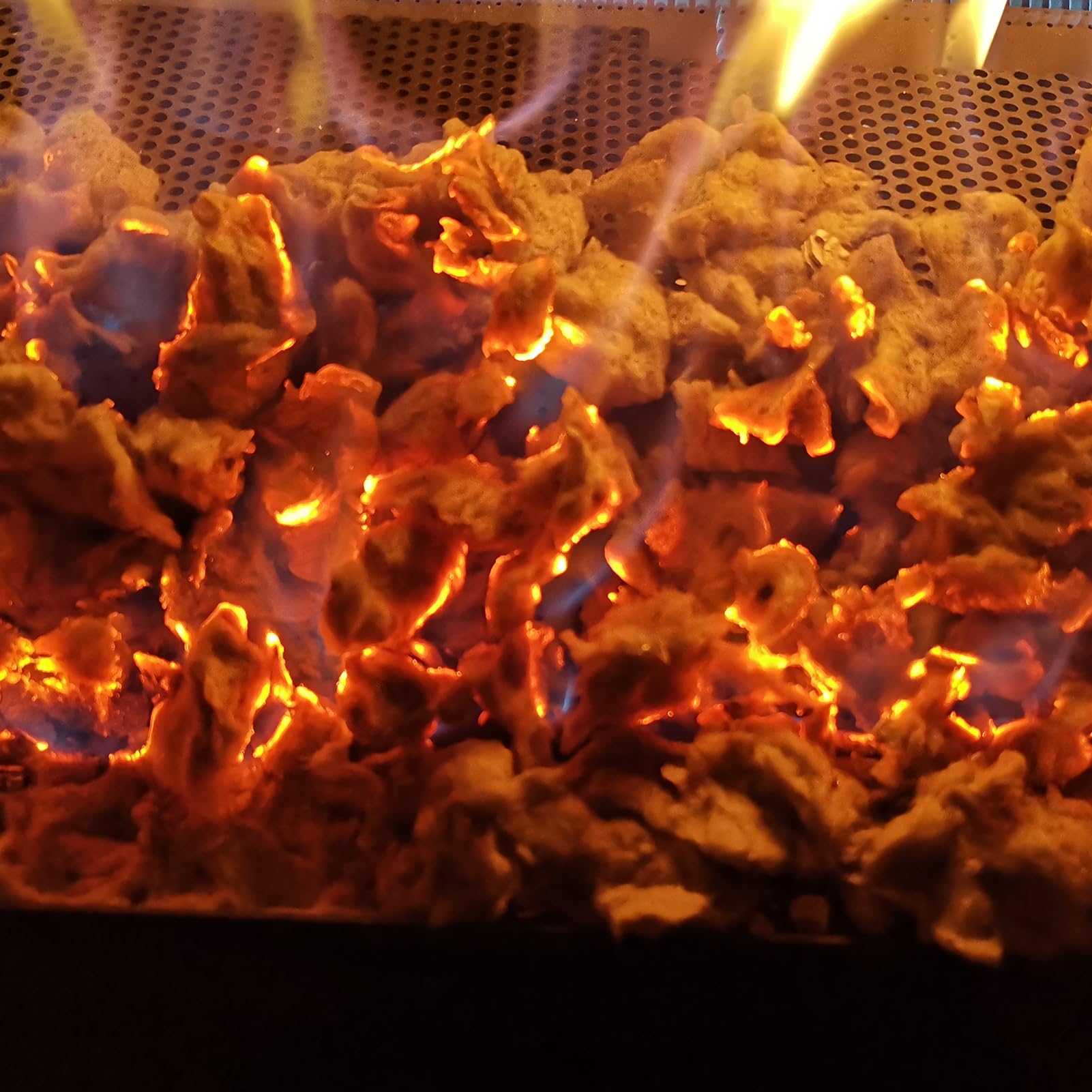 MrGas Log Gas Rock Wool for Gas Logs, 3.88 oz Glowing Embers Mixed with Fireplace Neon Embers for Vented Gas Log Sets, Inserts, Natural Gas, Fireplaces, Fire Pit and Stoves, Add Glow