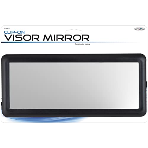 Custom Accessories 70003 Black Deluxe Visor Mirror