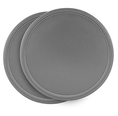 G & S Metal Products Company OvenStuff Nonstick 12” Pizza Pan, 2-Piece Set, Gray