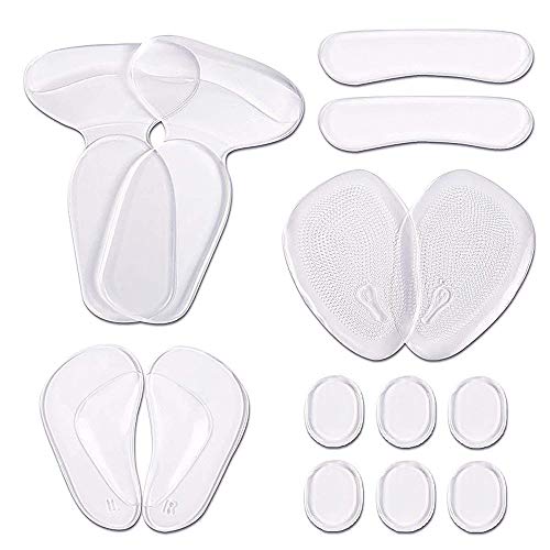 Sunnyac Heel Cushion Inserts, Heel Grips for Women, Nonslip Self-Adhesive Silicone Shoe Insoles, Pads, Liners and Protectors for Shoes or High Heels Too Big, Preventing Foot Blister and Pain (Type1)