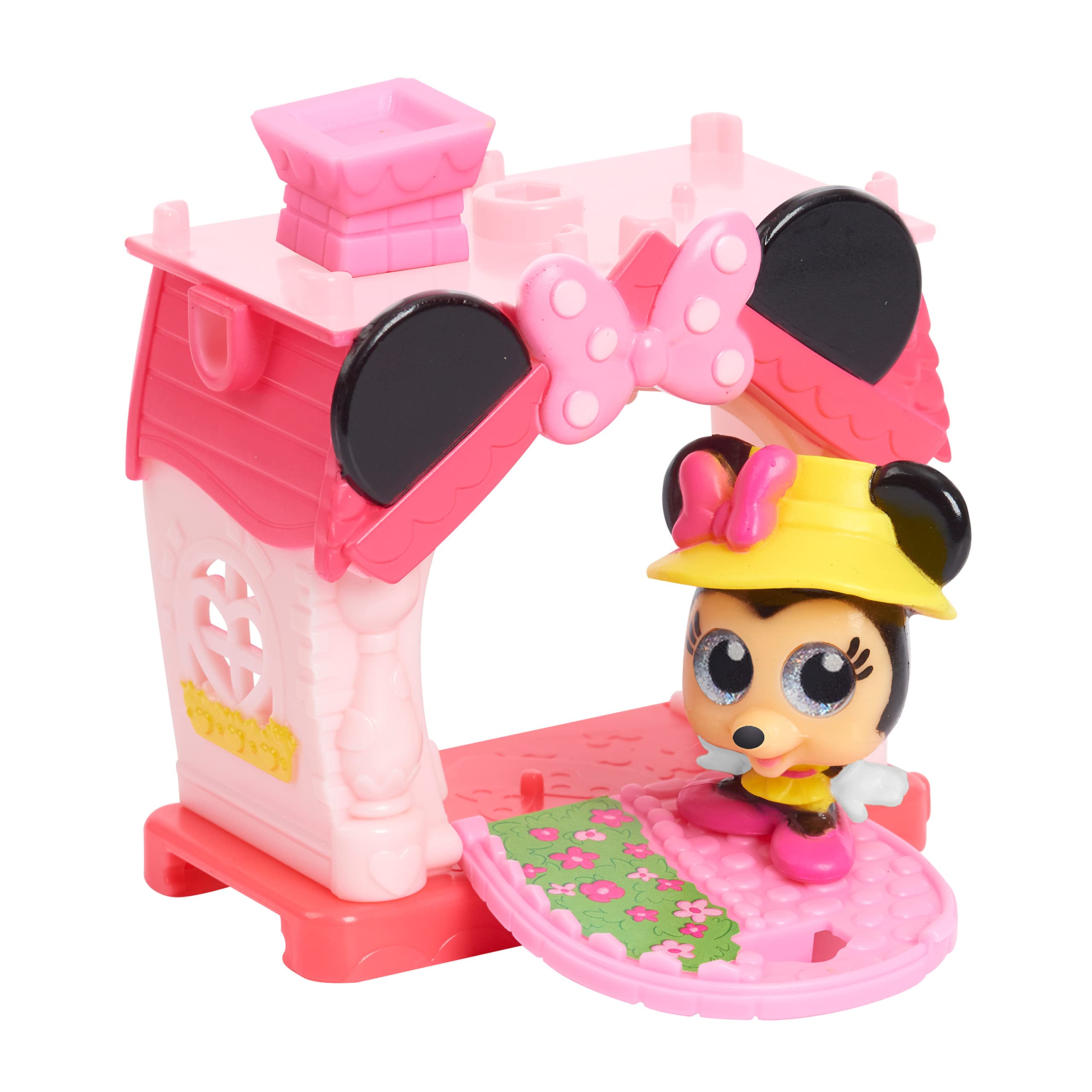 Disney Doorables Mini Playset Minnie Mouse’s Garden Cottage, Officially Licensed Kids Toys for Ages 5 Up by Just Play