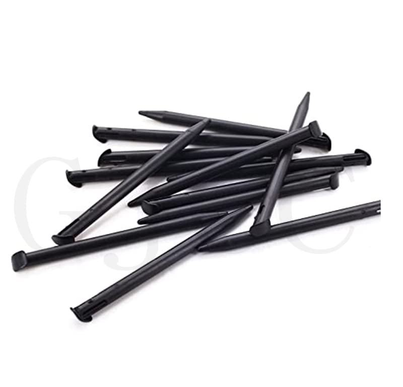 GJCC 5Pcs 3dsxl Stylus Pens Game Accessory for New 3DS XL 2015 High Accuracy Sensitive Plastic Slot Pen Set Replacement Touch Screen ( Black ) for Nintendo Compatible Nin-tendo playstable Computer