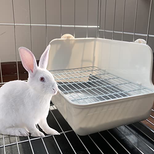 MUYG Guinea Pig Litter Box Corner Bunny Toilet Small Animal Potty Training with Dustpan Broom Chew Toys for Chinchilla Ferret Hedgehog Gerbil (10 Pcs)
