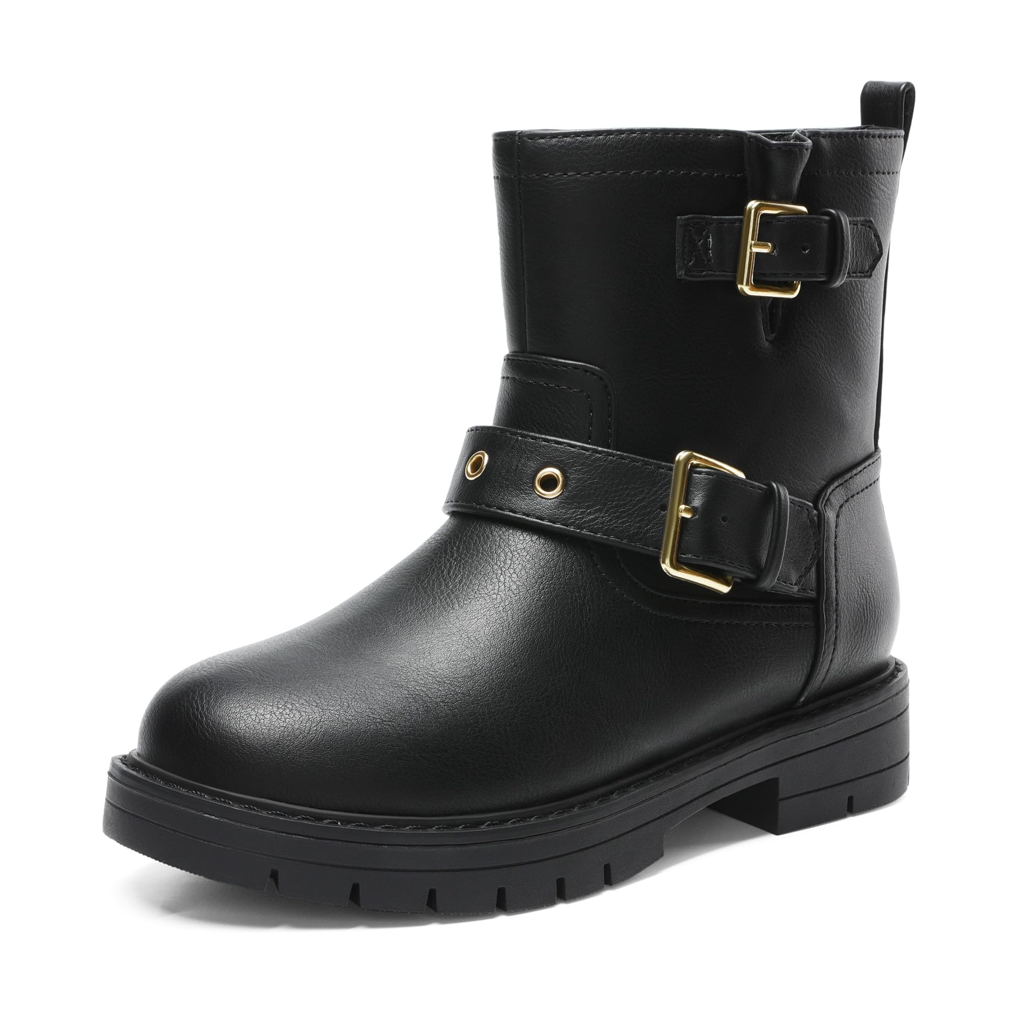 DREAM PAIRS Girls Ankle Booties Waterproof Side Zipper Boots Sdbo2305k Black Size 2 Little Kid
