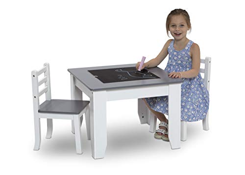 Delta Children Chelsea 3-Piece Table and Chairs Set with Storage