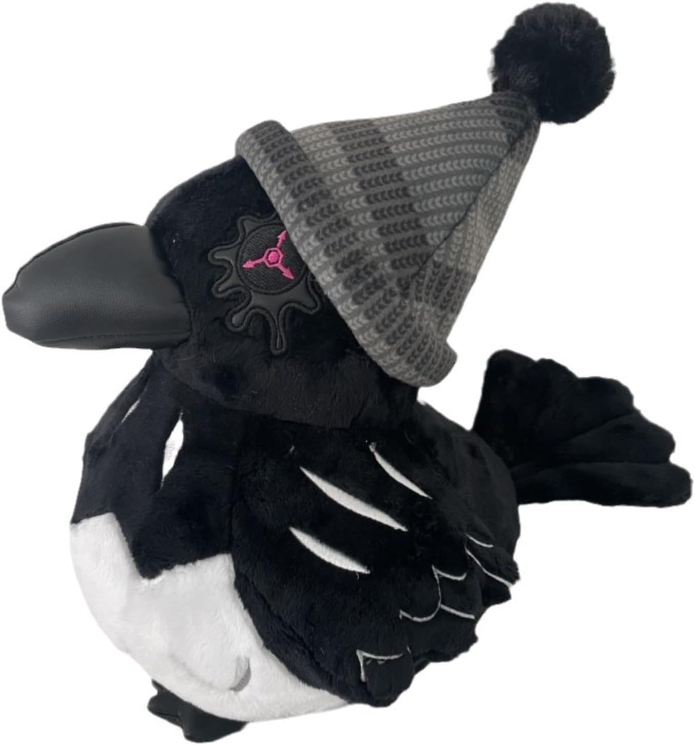 Murders-Drones Plush Toy,Hit SciFi Comedy Animation Role Uzi Black Crow,Soft Character Throw Pillow, Home Decor,Great Gift for Kids Boys Girls