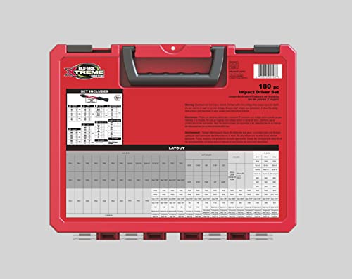 Disston BLU MOL Xtreme 115pc Drill bit Set 17 Round and Hex Drill bit Sizes