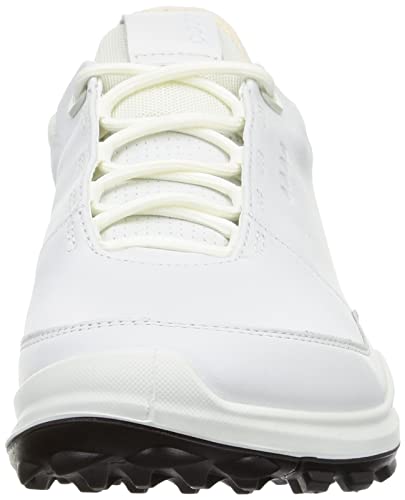 ECCO Men's Biom Hybrid 3 Hydromax Water Resistant Golf Shoe, White, 6-6.5