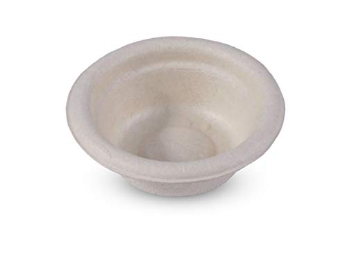 Pangea Small Biodegradable Gecko Food & Water Cups 100 Ct, tan (SPC-100)
