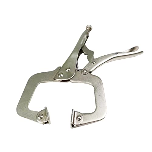 HFS (R) 11-Inch Swivel Pad Locking C-Clamp Locking Pliers (10 pcs)