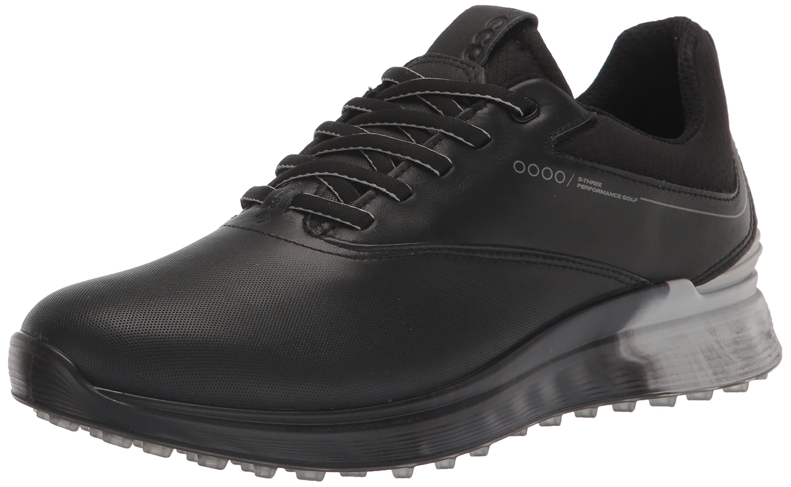 ECCO Men's S-Three Gore-TEX Golf Shoe, Black, 8-8.5