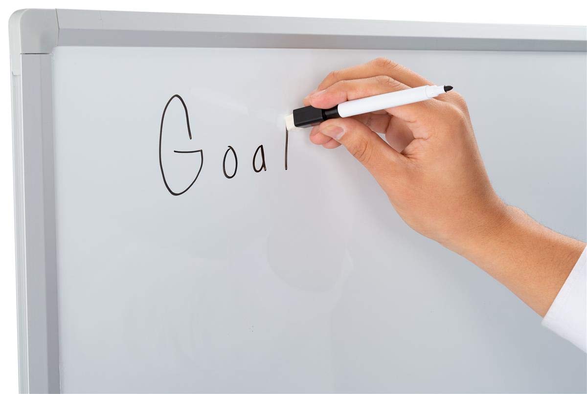 Displays2go 60 x 36 Inch Magnetic Dry Erase Board, Wall Mounted – White (WHBWAL6036)