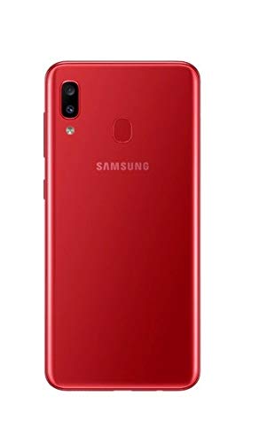 Samsung Galaxy A20 SM-A205GDS 32GB, Dual Sim, 6.4" Infinity-V Display, Dual Rear Camera, 3GB RAM, GSM Unlocked International Model, No Warranty (Red)