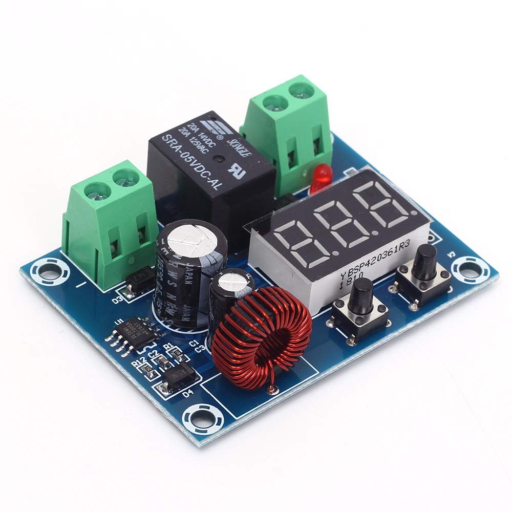 DOAYMLER DC 12V-36V Digital Low Voltage Protector Disconnect Switch Over Discharge Protection Module for Lead Acid Lithium Battery