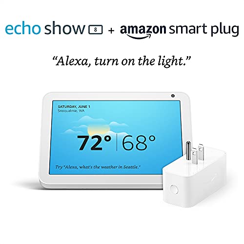 Echo Show 8 Sandstone with Amazon Smart Plug