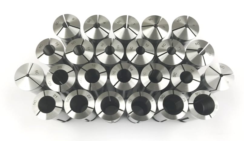 HHIP 3903-0016 24 Pieces 5C Round Collet Set, 3-26MM by 1MM