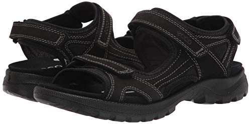 ECCO Women's Onroads 3-Strap Sport Sandal, Black, 7-7. 5