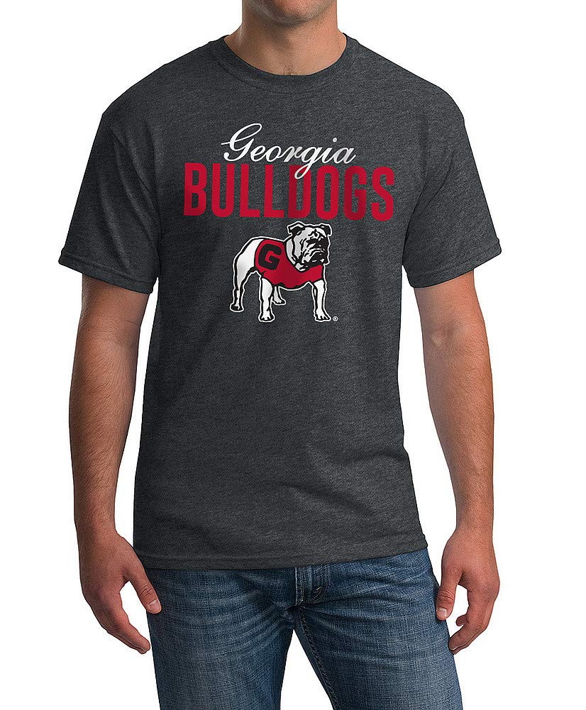 Elite Fan Shop Georgia Bulldogs Tshirt Varsity Charcoal Dawgs - XXL