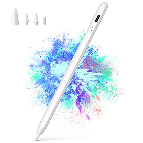 Stylus Pen Compatible with (2018-2022) Apple iPad, NTHJOYS iPad Pencil with Palm Rejection, Tilt, Magnetic, Active Pen for iPad Pro (11/12.9), iPad 6/7/8th Gen, iPad Air 3rd/4th Gen, iPad Mini 5th Gen