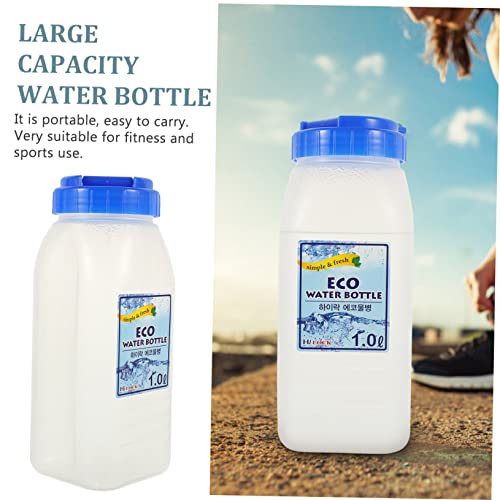 HOMSFOU Korean Style Cold Water Jug Clear Plastic Pitcher Glass Water Bottle Lemon Pitcher Plastic Water with Lid Orange Juice Beverage Pp Adorable Plastic Kettle Wattle Jug Milk Bottle