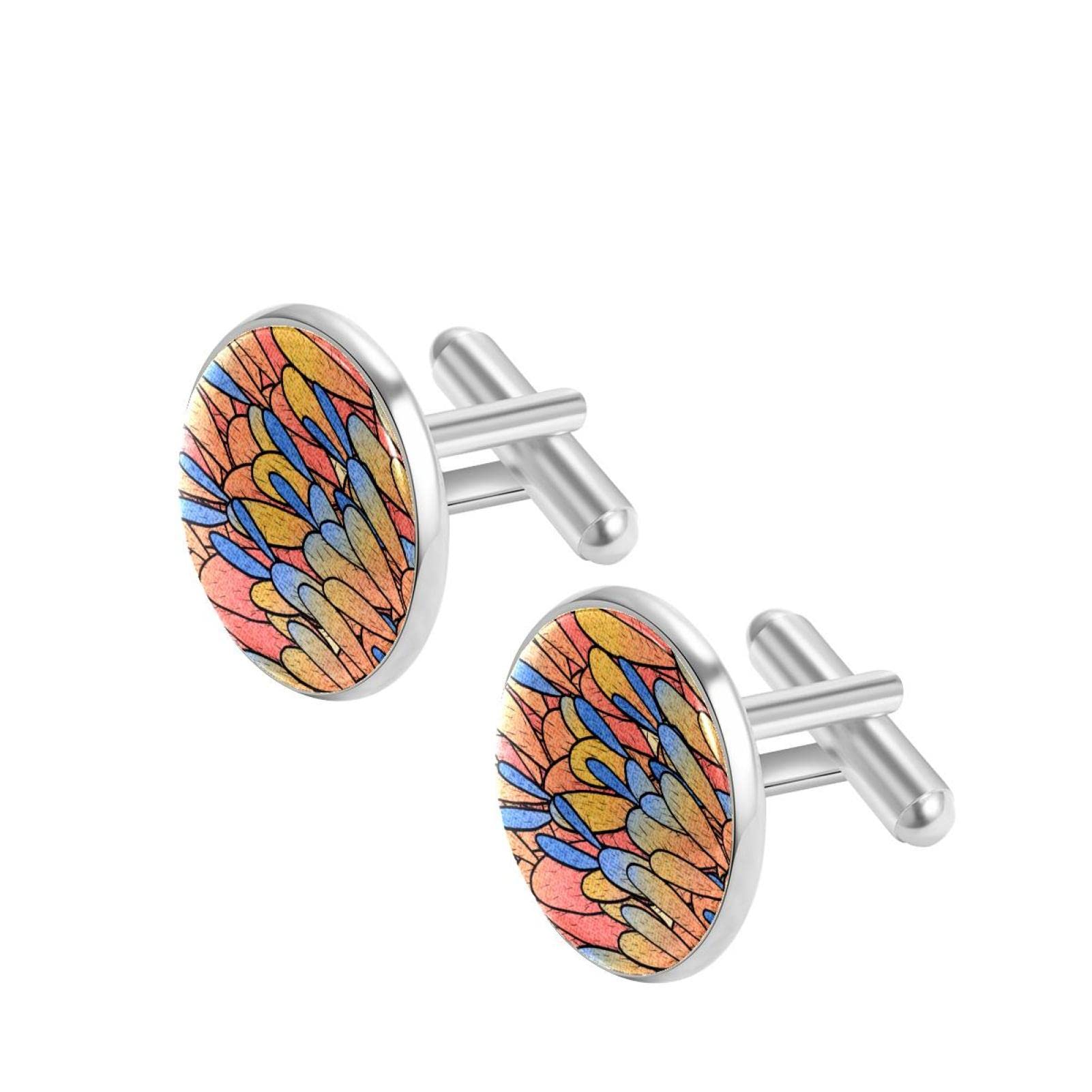 Fairy, Cufflinks and Studs Set for Tuxedo Shirts Business Wedding (Multiple Colors4)
