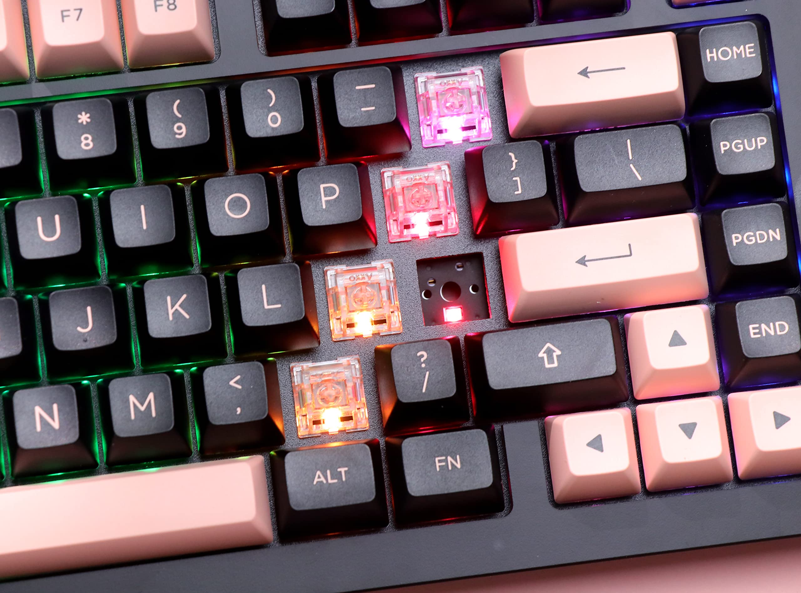 EPOMAKER AKKO ACR PRO 75S Black Pink 81 Keys Gasket Mount Hot Swappable Wired Mechanical Gaming Keyboard, PC Plate, Poron/EVA Foam, Acrylic CNC Case, Pre-lubed Stabilizer for Mac/Win