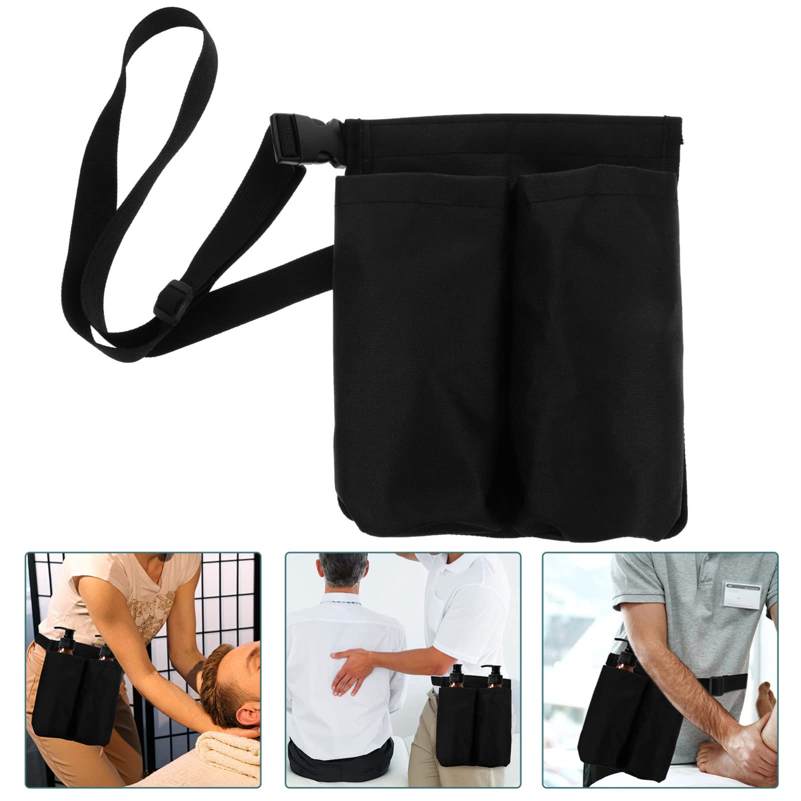 GLEAVI Masseur Fanny Pack Massage Bottle Message in a Bottle Kit Massage Oils Massage Bolster Bottle Pouch Portable Tool Kit Portable Massage Oil Bag Cuff Lotion