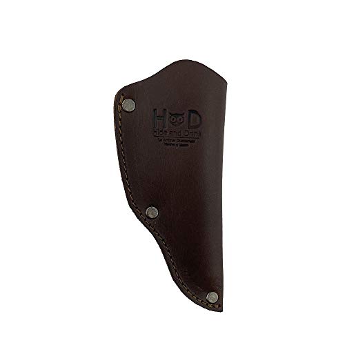 Hide & Drink, Thick Leather Mora Knife Sheath w/Snap and Loop, for (2-3 inches) Long Blades, Handmade Includes 101 Year Warranty :: Bourbon Brown