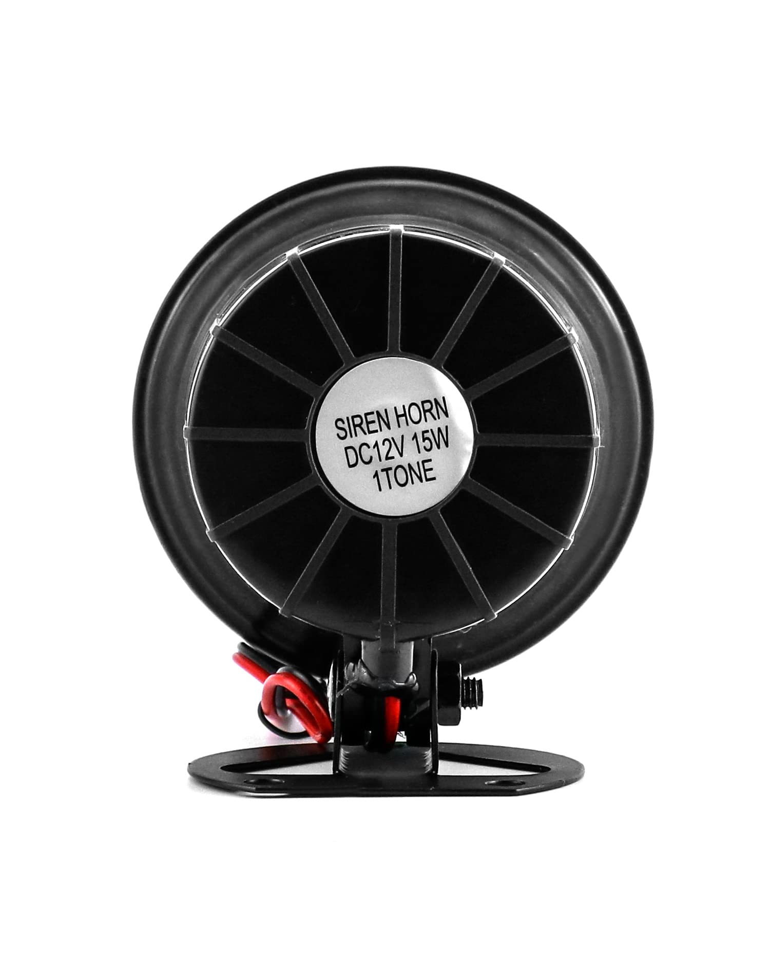 QWORK Electric Siren Horn, DC 12V Security Loud Wired Alarm Siren for Home Alarm System Security and Protection, 110 dB