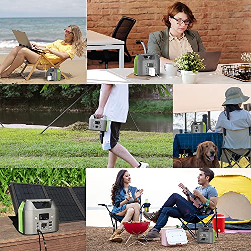 EnginStar Portable Power Station 150W 155Wh,Power Bank with 110V AC Outlet, Travel Carrying Case Storage box for 150W Power Station,6 Outputs External Battery Pack with LED Light for Home Camping