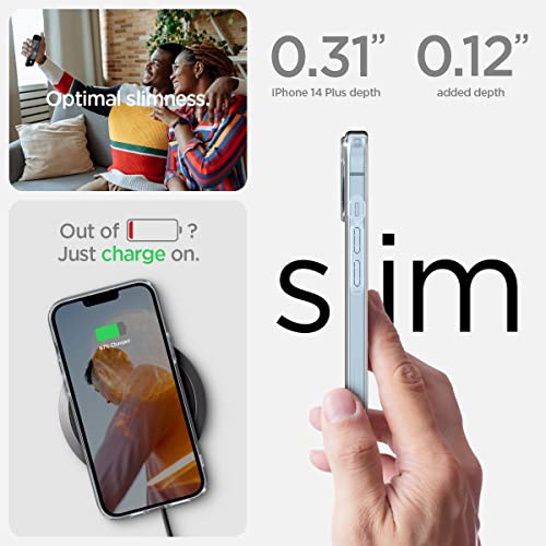 Spigen Ultra Hybrid [Anti-Yellowing Technology] Designed for iPhone 14 Plus Case (2022) - Crystal Clear
