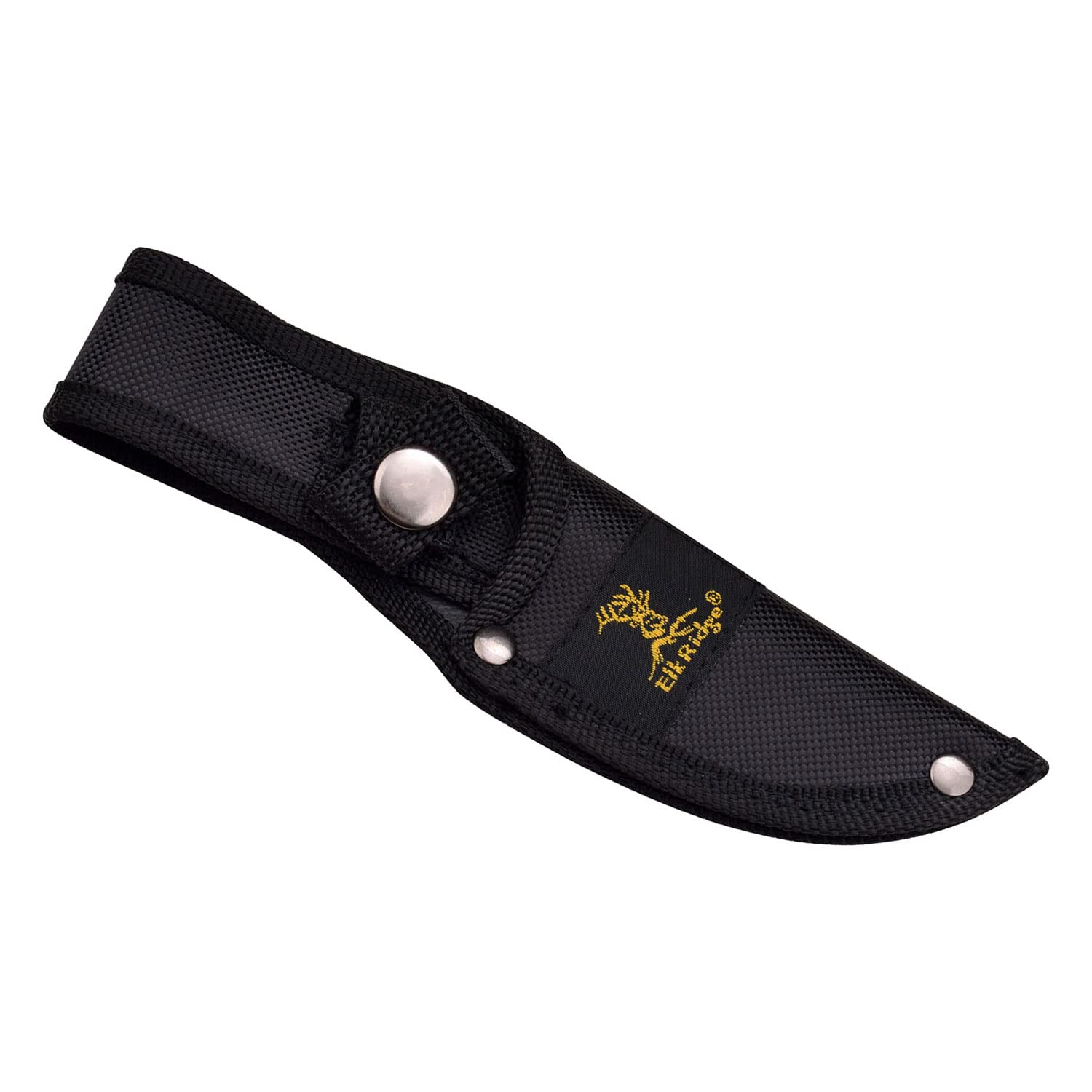 Elk Ridge - Outdoors Fixed Blade Knife - 7-in Overall, 3-in Mirror Finished Stainless Steel Blade, Burl Wood Handle, 1680D Nylon Sheath - Hunting, Camping, Survival - ER-538