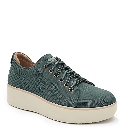 TRAQ by Alegria Womens Magiq Khaki Smart Walking Shoe 7-7.5 M US