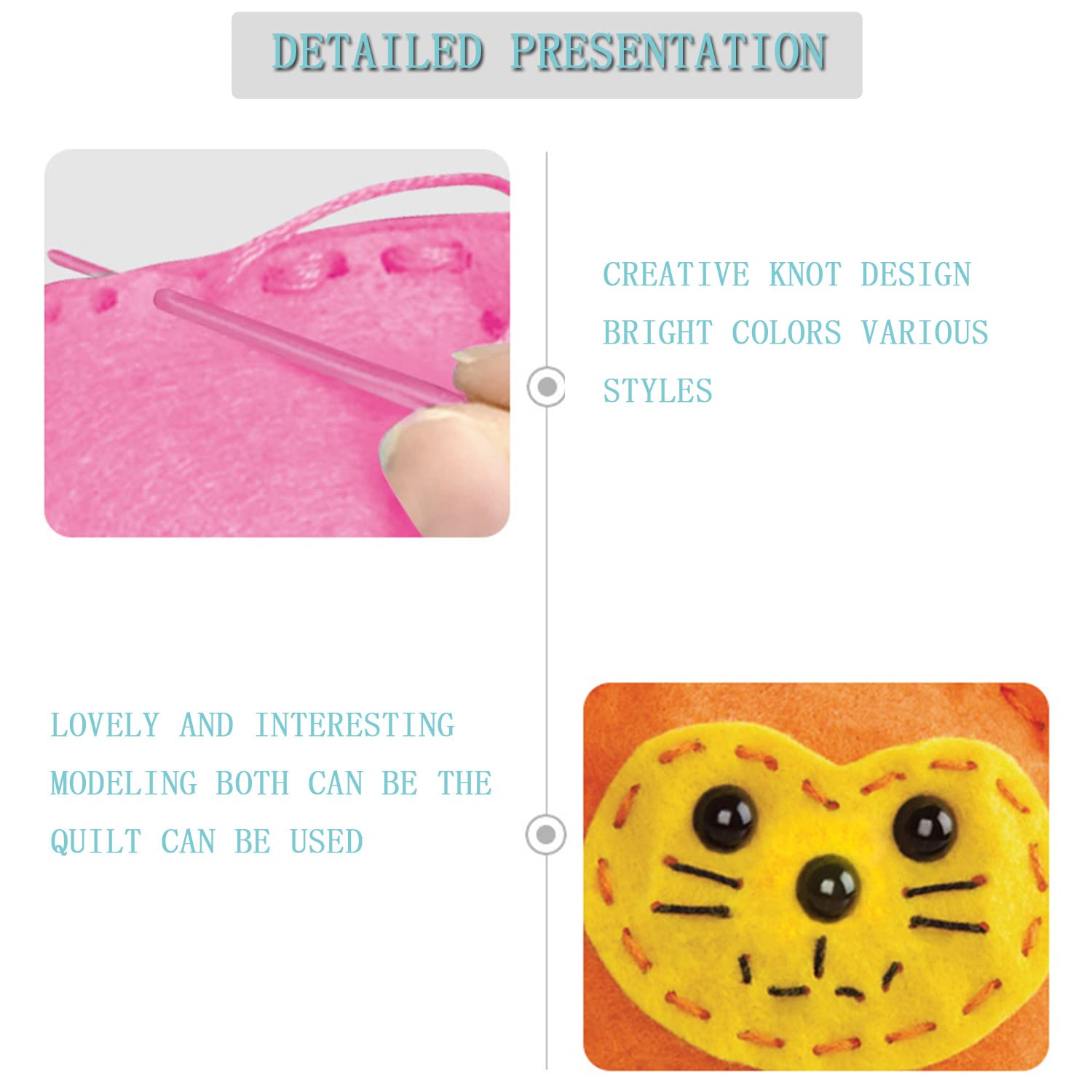 DBlosp Beginner Sewing Kit for Kids - Sew Your Own Doll - Beginner My First Art & Craft,Gift for Girls and Boys, Learn to Sew, Embroidery (Owl )