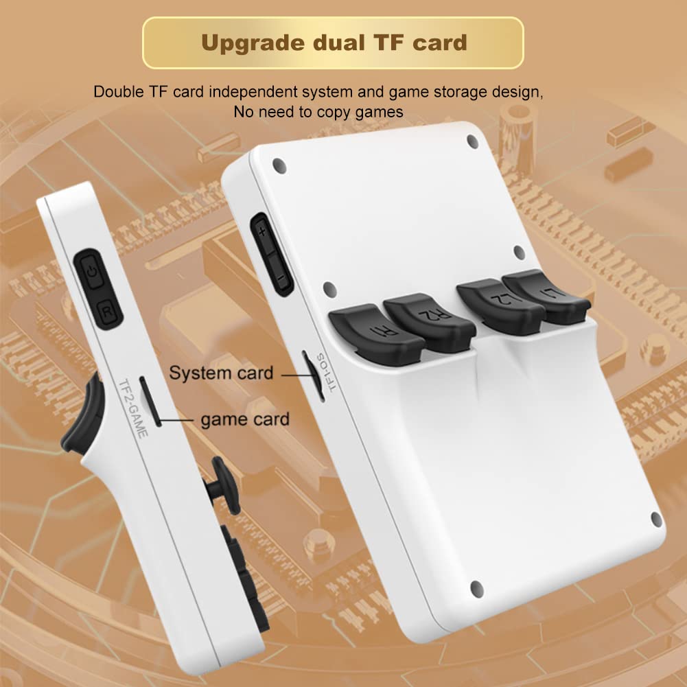 EQUITARE Powkiddy RGB20S Handheld Game Console, 3.5 Inch IPS Screen Game Player, Portable Handheld Nostalgic Arcade Retro Game Machine, Open Source Game Player for Kids Adults