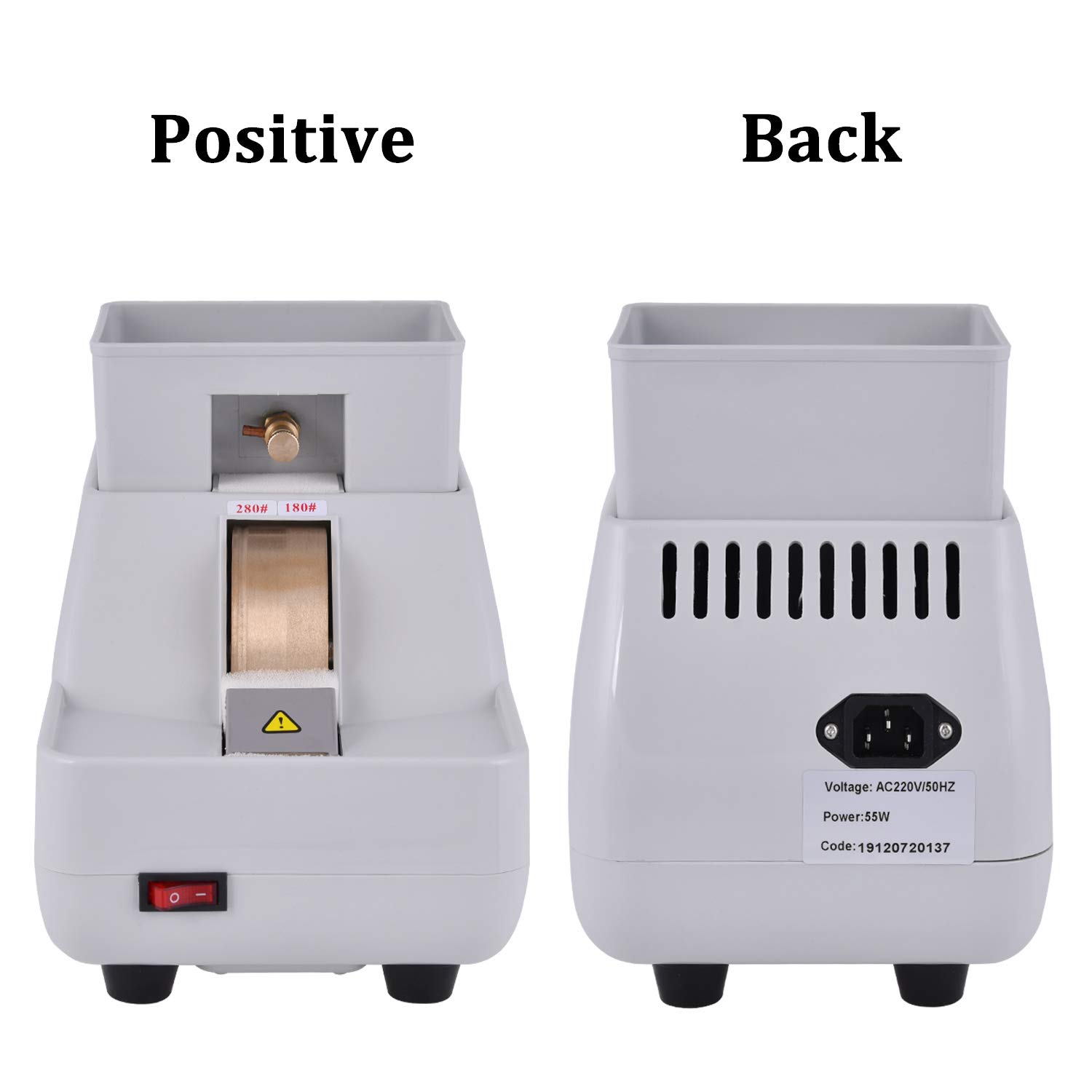 Optical Hand Lens Edger, Eyeglasses Edger,Manual Lens Grinder 3-in-1, Lens Polisher with Removable Sink,Jade,Watch Glass polishing Tool