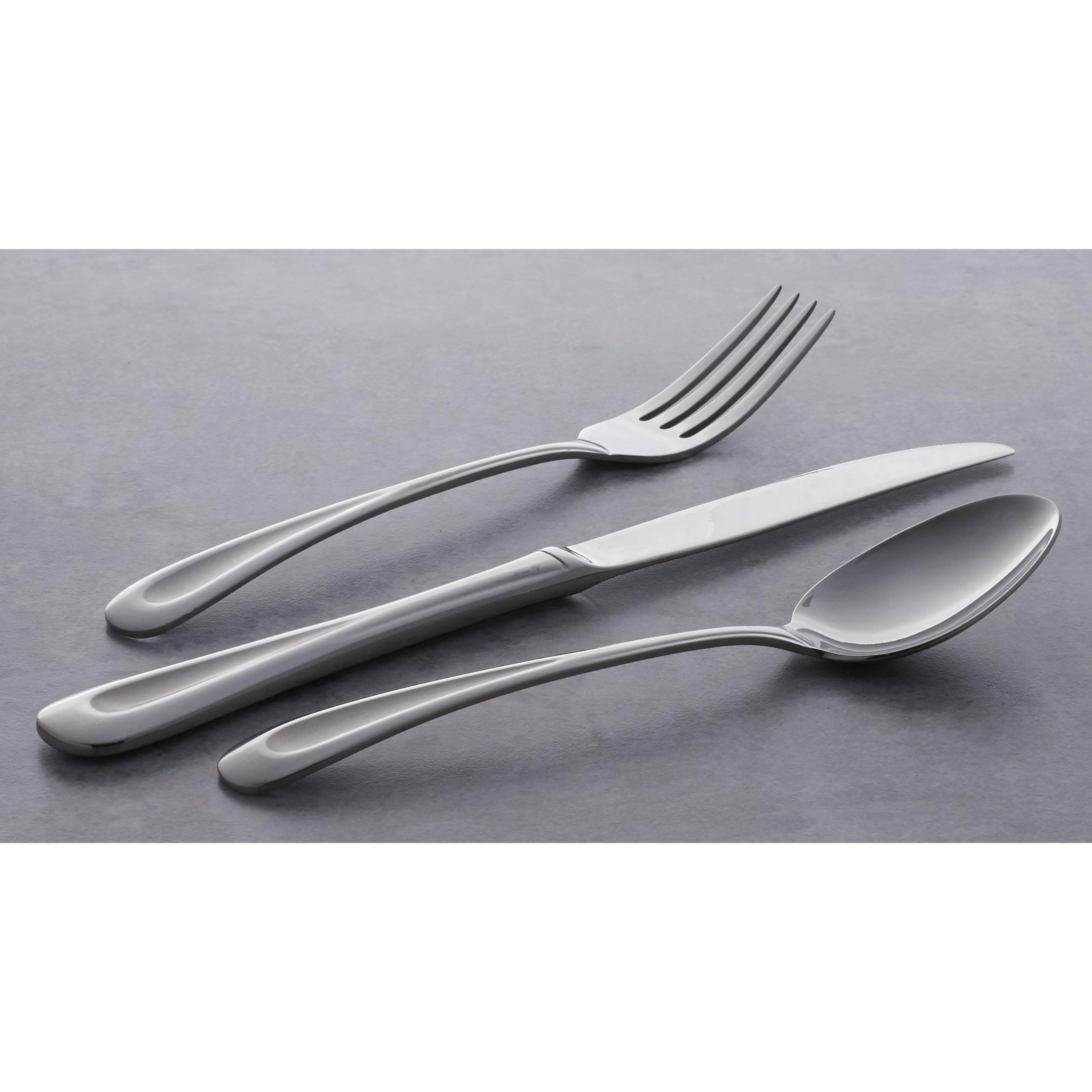 Oneida 2855045HA Satin Sand Dune 45 Piece Everyday Flatware Set, Service for 8