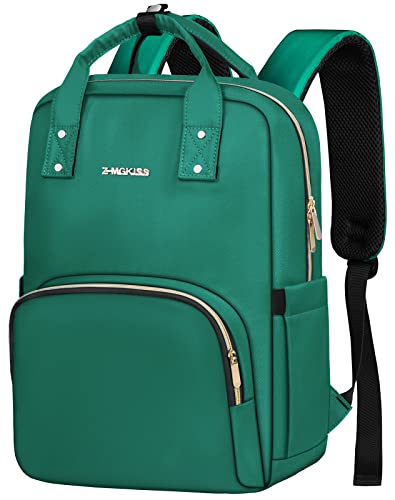 Travel Fashion Backpack Women, Cute Laptop Backpack Purse, Computer Backpack 15.6 Inch, Stylish Laptop Backpack Women, Lightweight College Teacher Nurse Bag, Waterproof Business Daypack, Dark Green