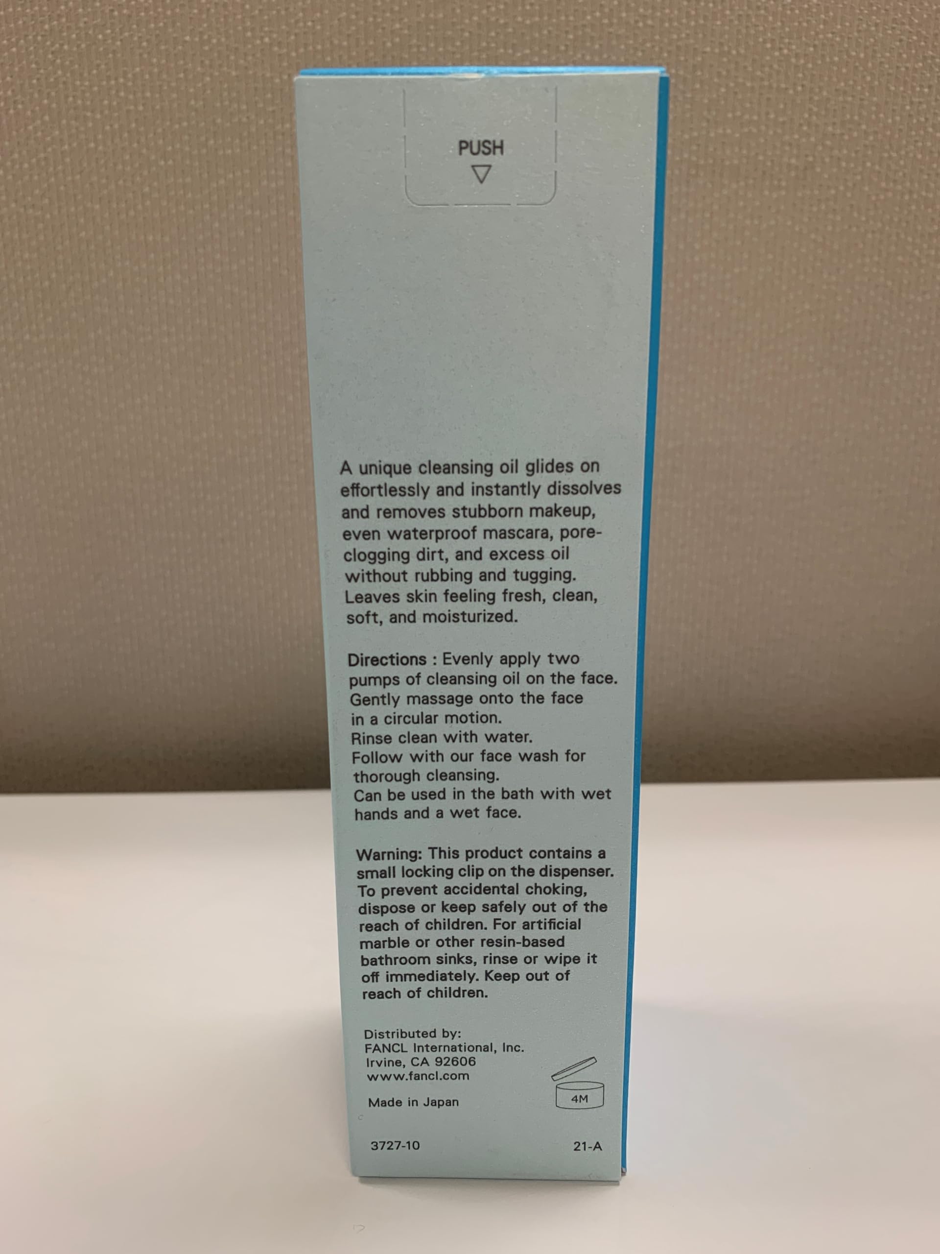 FANCL [Official Product] Mild Cleansing Oil - 100% Preservative Free, Clean Skincare for Sensitive Skin [US Package]