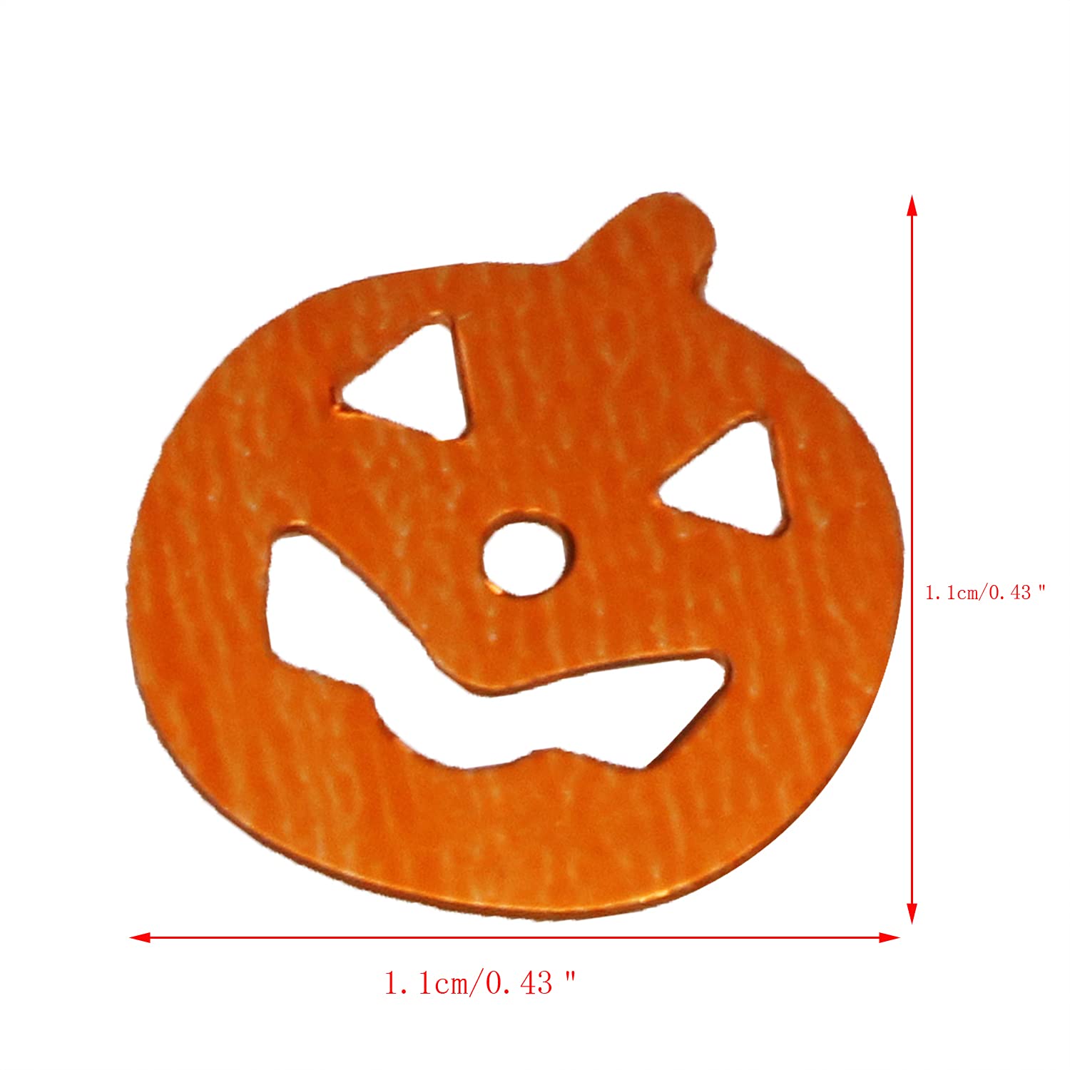ONLYKXY 1000pcs Halloween Party Confetti Red copper Pumpkin Confetti for Halloween Party Table Confetti and DIY(Pumpkins,Red copper)