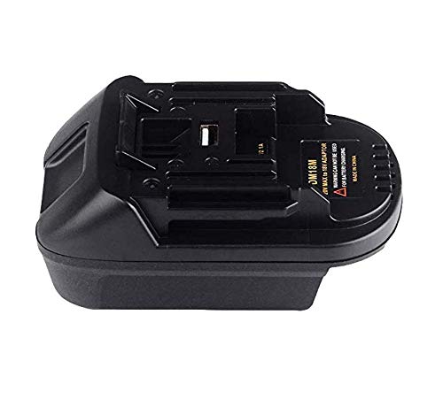 DM18M Battery Adapter for Milwaukee to Makita Battery, for Milwaukee 18V for Dewalt 20V Battery Convert to for Makita 18V Battery
